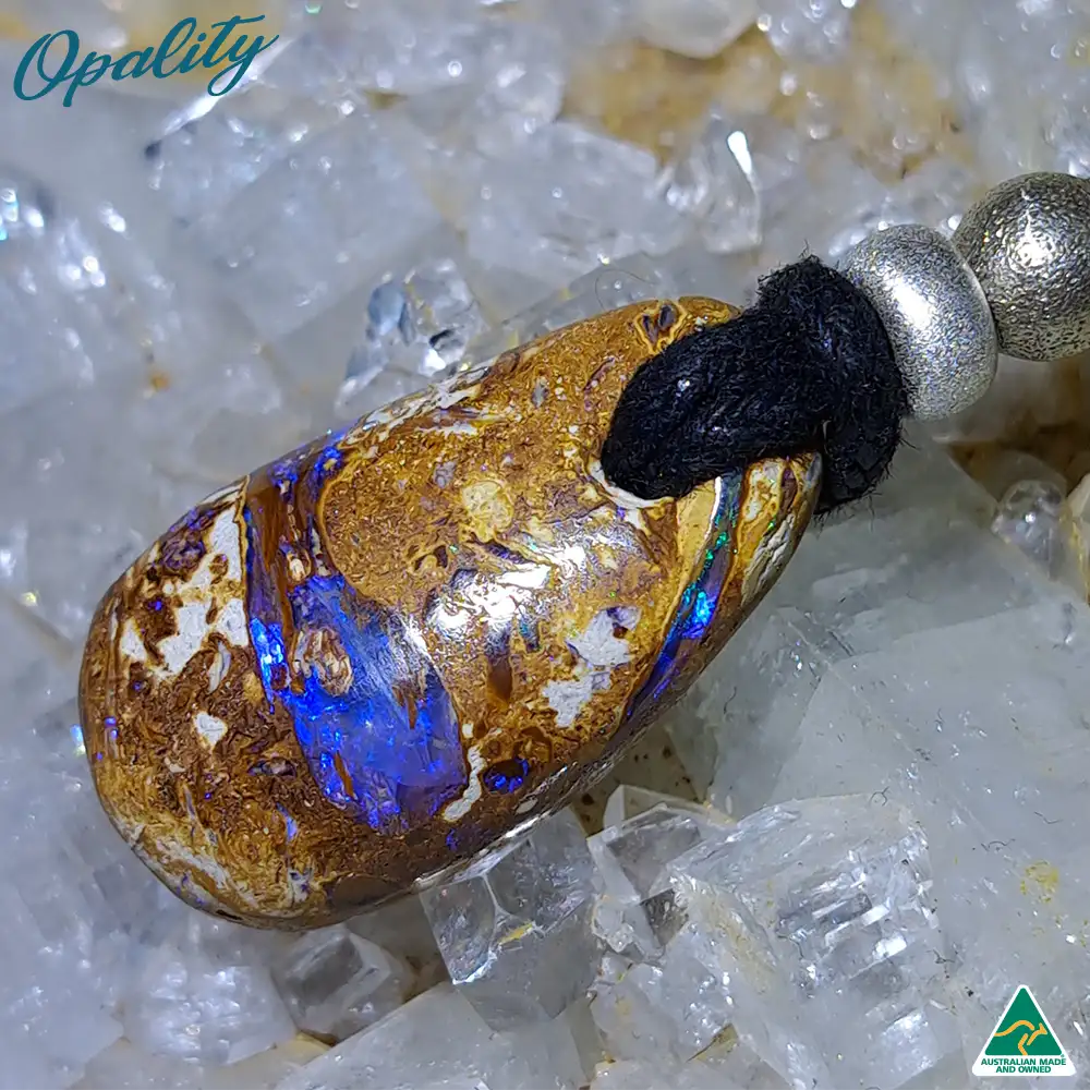 Wood Replacement Opal & 925 Double-Sided Drilled Pendant 22ct | Opality